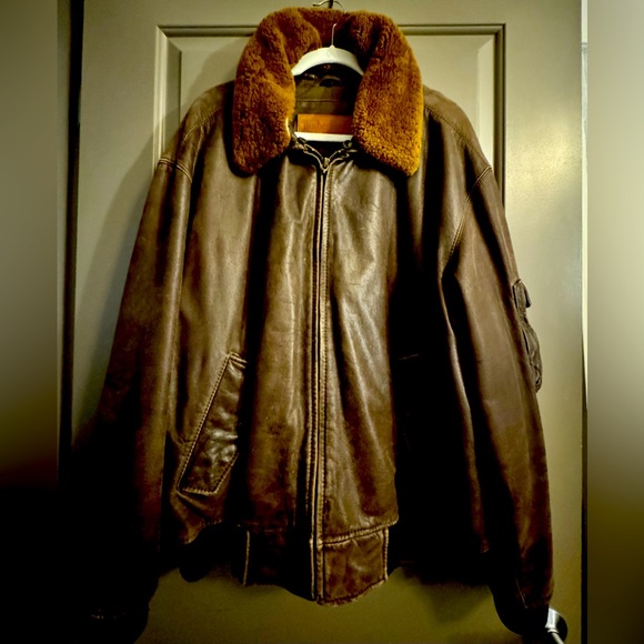 Timberland | Jackets & Coats | Xxl Timberland Leather Aviator Bomber ...